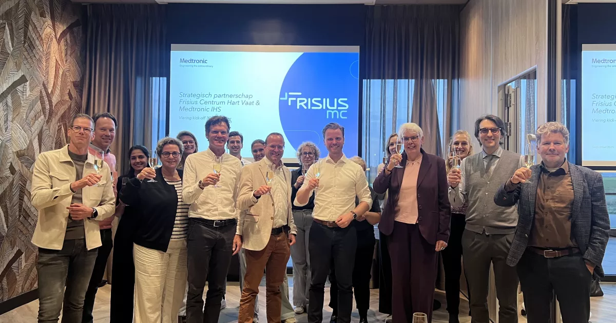 Frisius MC Centrum Hart-Vaat en Medtronic starten partnerschap › Frisius MC